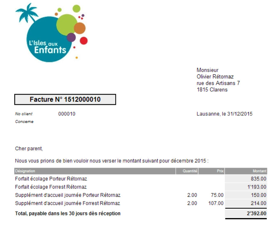 SAI ERP | Logiciel Gestion Crèche